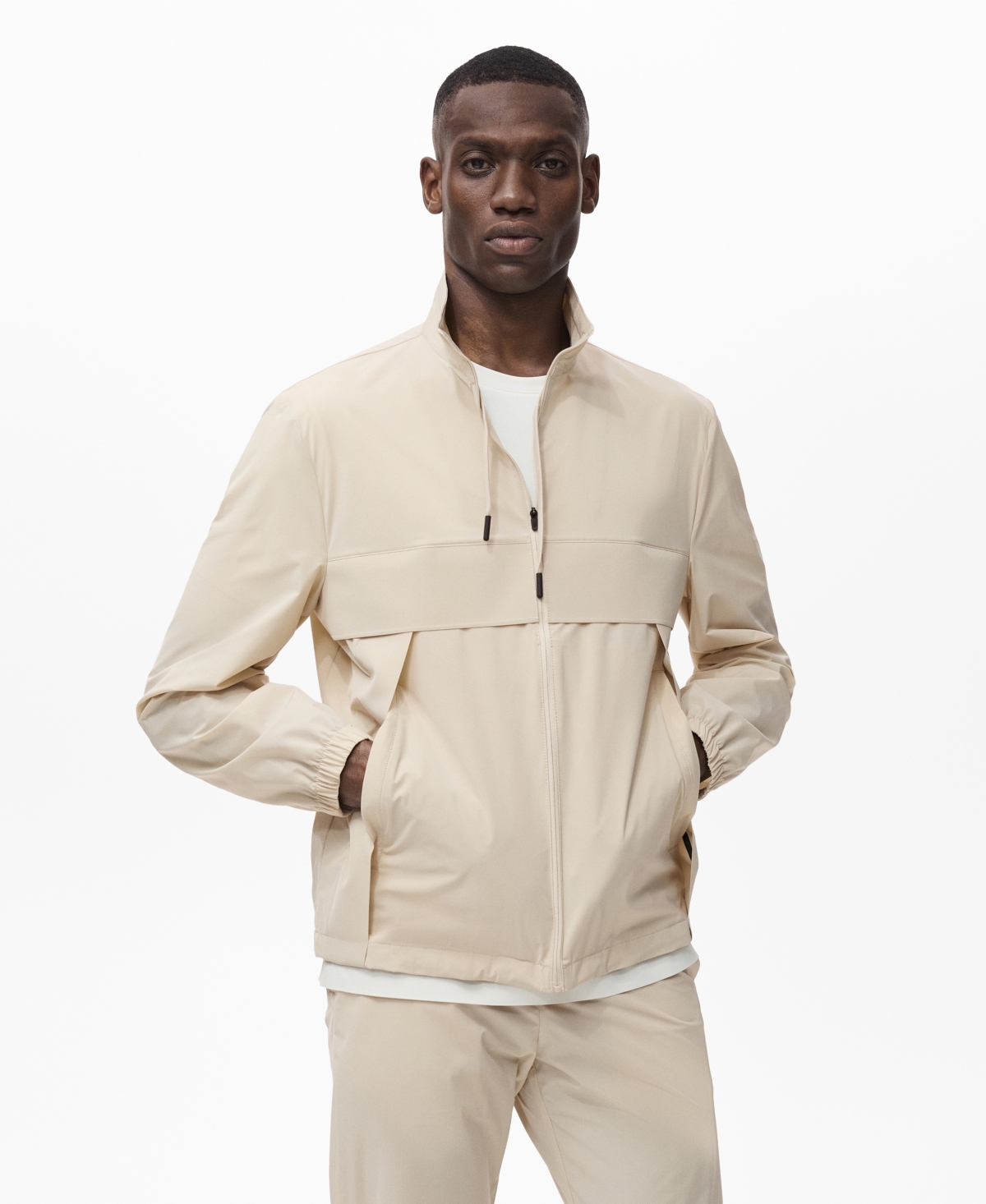 Click here for Mango Mens Water-Repellent Coolmax Jacket - Beige prices