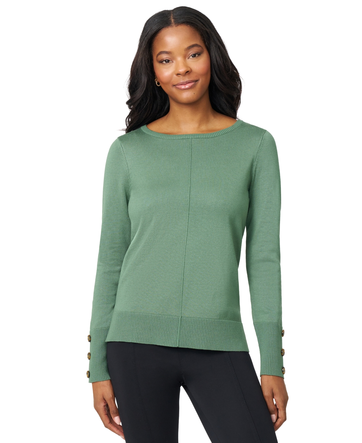 Click here for Melissa Paige Womens Button-Cuff Lightweight Tunic... prices