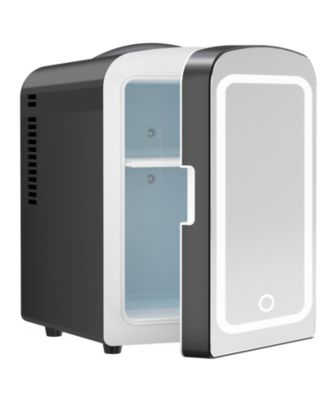 Cowsar Makeup Compact Refrigerator With Mirror, 4L Mini Fridge for ...