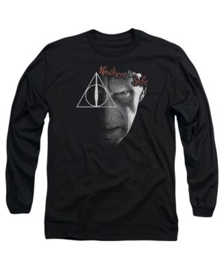 Harry Potter Men's Nowhere Is Safe Long Sleeve Adult Tee / T-Shirt - Macy's