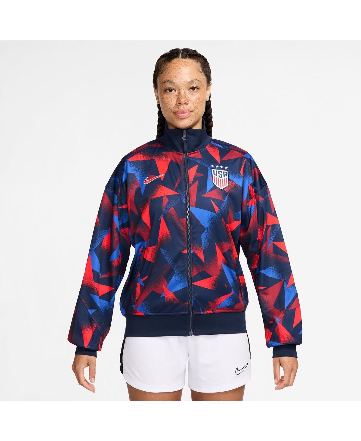 Click here for Nike WomensÂ Navy Uswnt 2025 Academy Pro Anthem Pe... prices