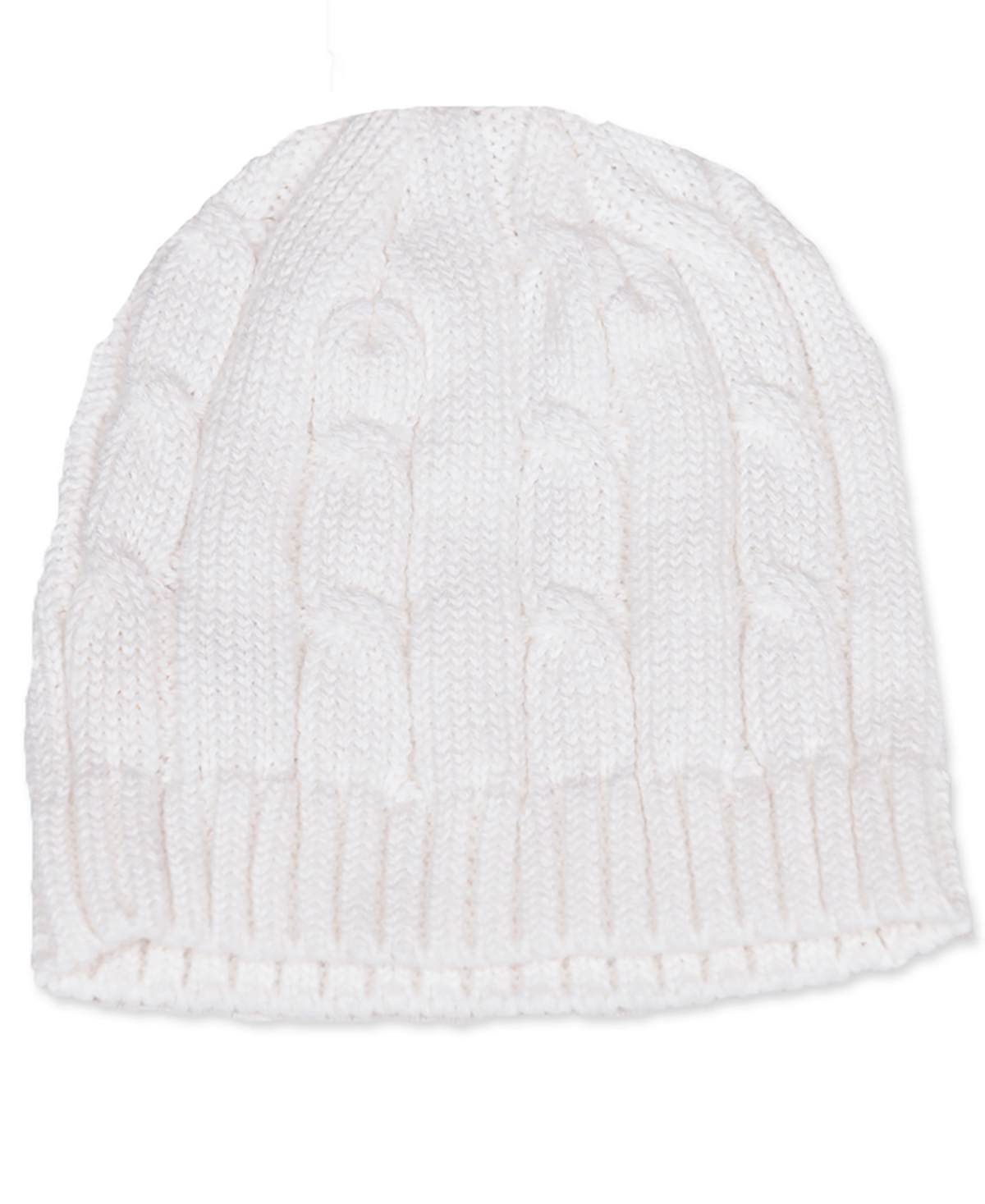 Click here for Baby Boys and Girls Cable Knit Beanie Hat - White prices
