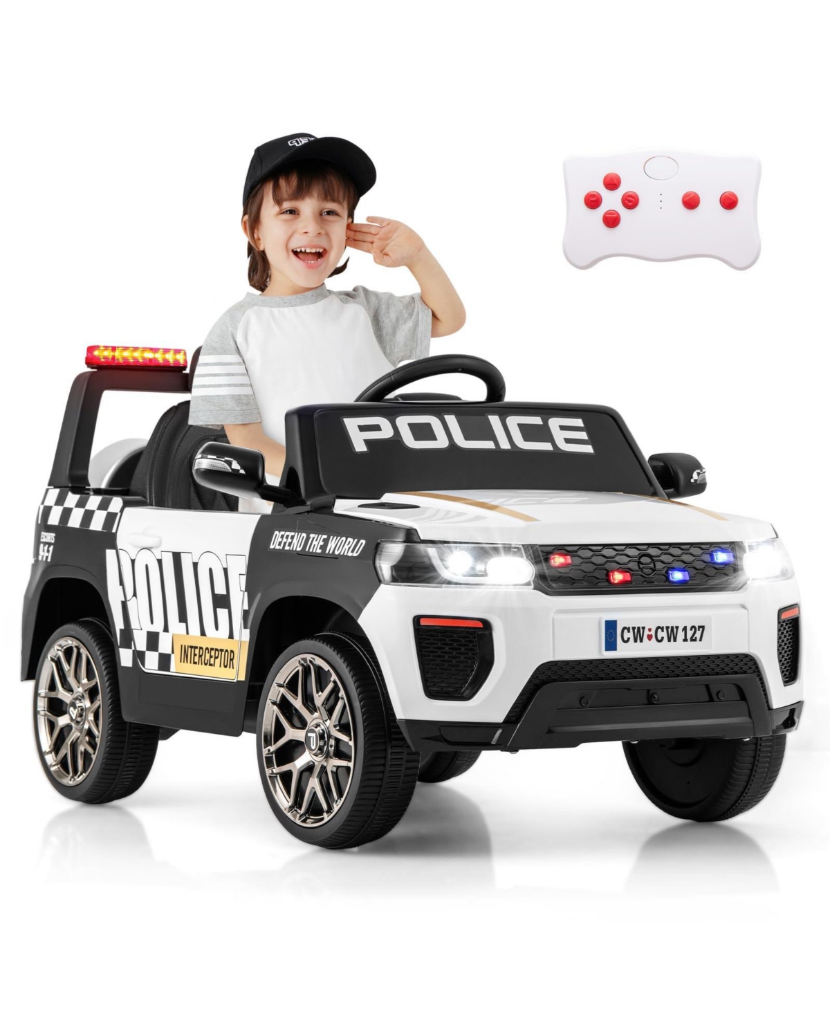 Click here for 12V Kids Ride on Police Car with Remote and Siren... prices