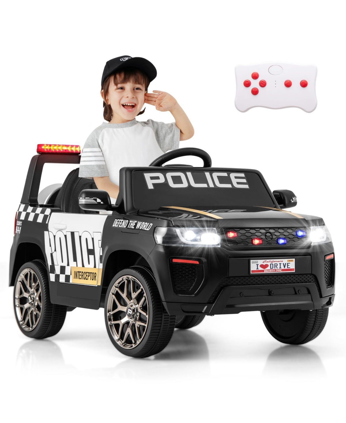 Click here for 12V Kids Ride on Police Car with Remote and Siren... prices