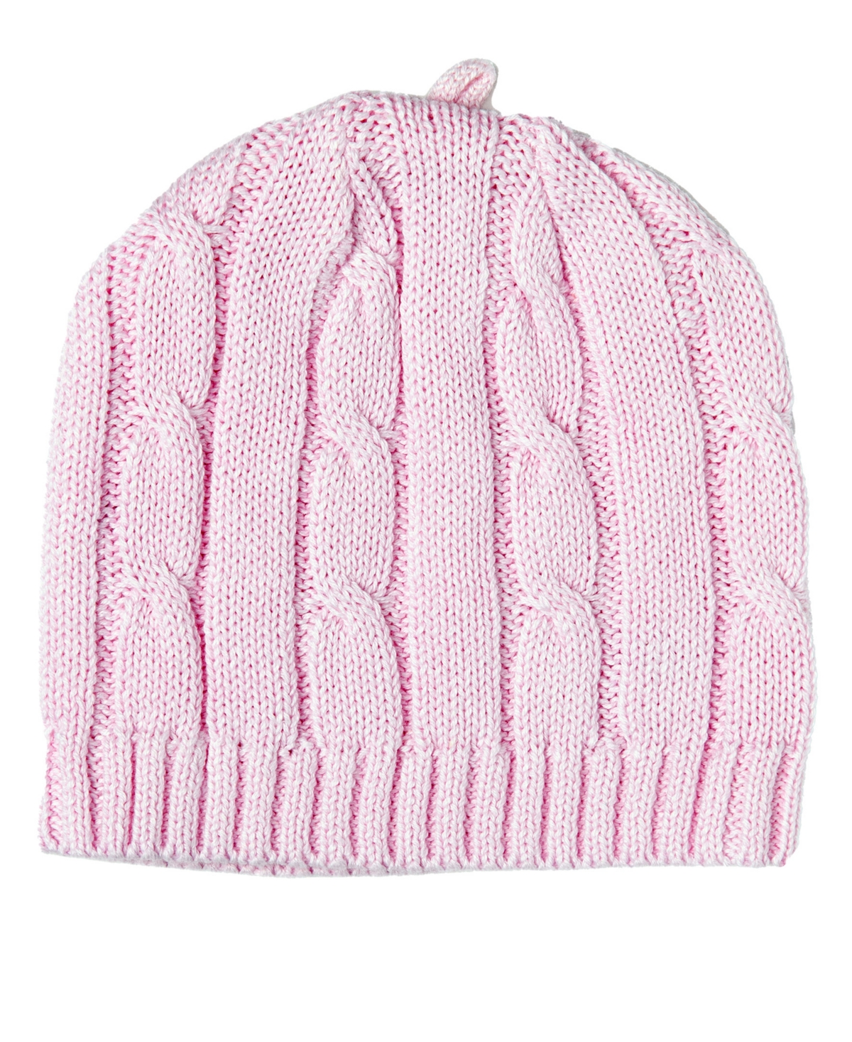 Click here for Baby Girls Cable Knit Beanie Hat - Pink prices