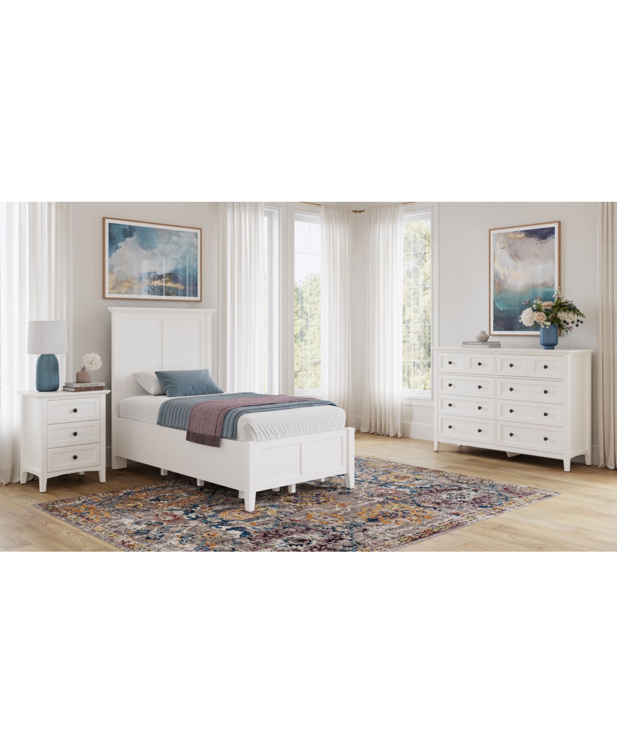 Click here for Hedworth Twin 3-Pc. Set (Bed  Dresser & Nightstand... prices