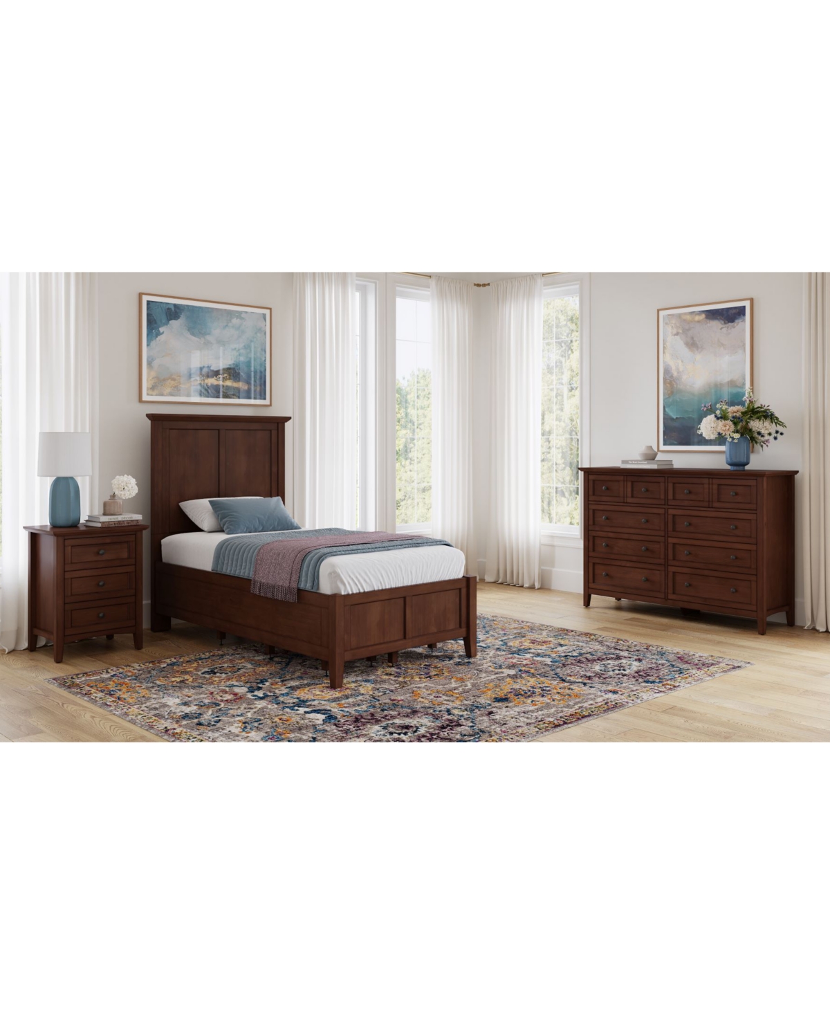 Click here for Hedworth Twin 3-Pc. Set (Bed  Dresser & Nightstand... prices