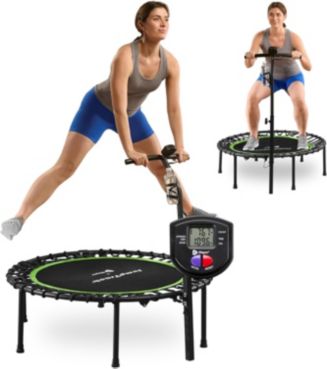 Lifepro JumpTrack 40” Rebounder Trampoline with Jump Counter – Silent ...