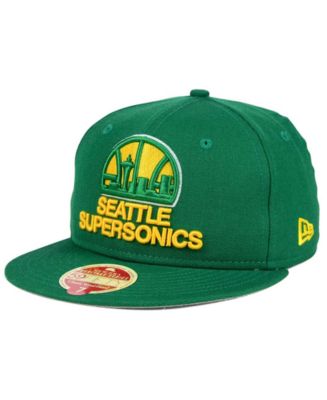 New Era Seattle SuperSonics Classic Wool 59FIFTY Fitted Cap - Macy's