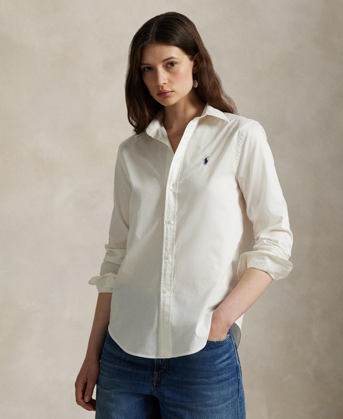 Click here for Polo Ralph Lauren Womens Classic-Fit Cotton Twill... prices