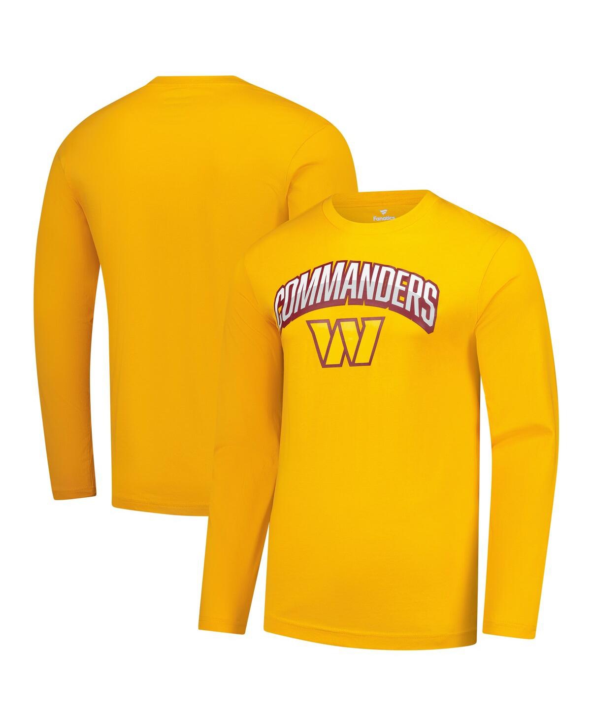 Click here for Fanatics Mens Gold Washington Commanders Long Slee... prices