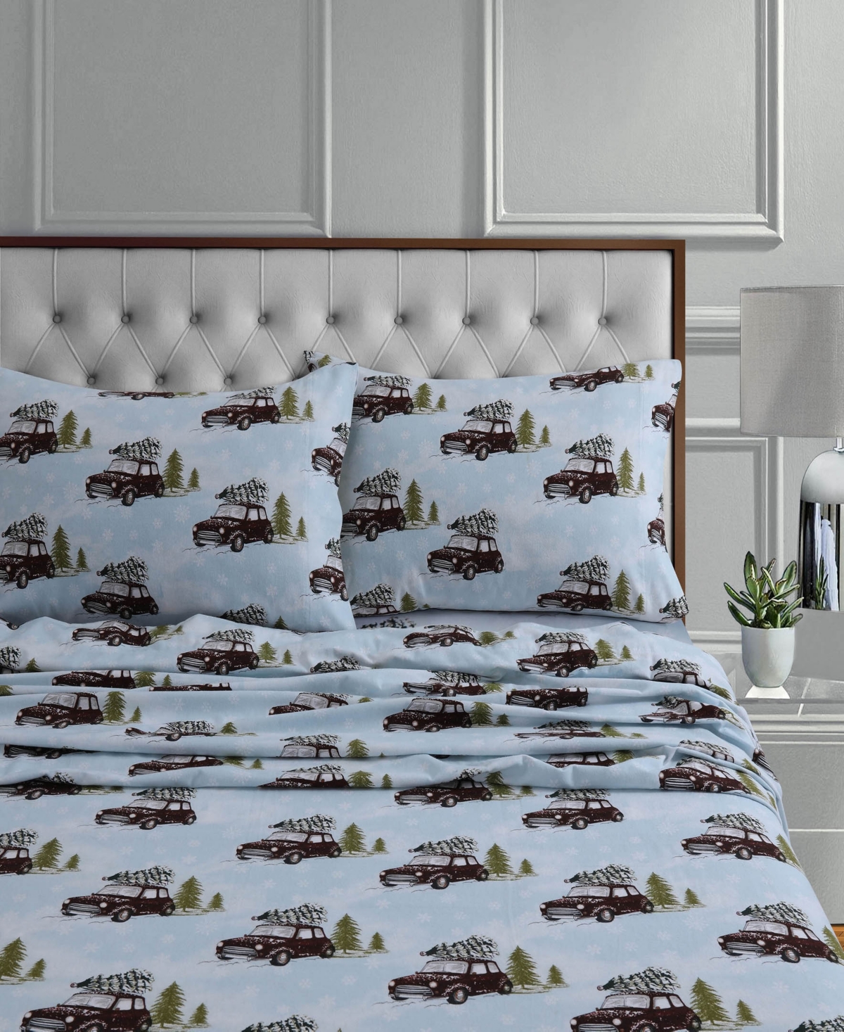 Click here for Tribeca Living Holiday Printed Cotton Flannel Extr... prices