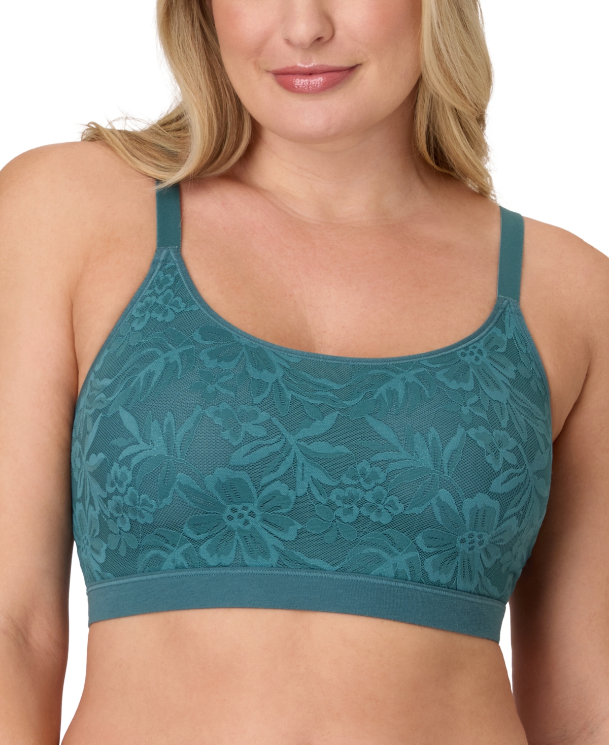 Click here for Bali Womens Breathe Lace-Overlay Bralette Dfcmbr -... prices