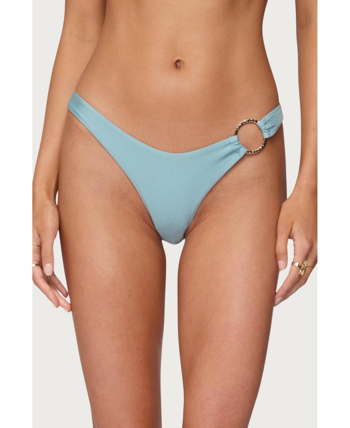 Click here for Edikted Womens Mesa Metal Ring Bikini Bottom - Lig... prices