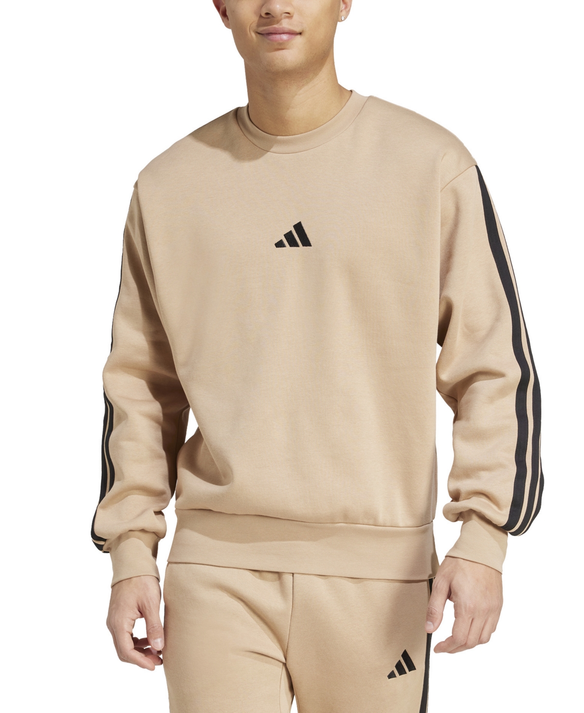 Click here for adidas Mens Essentials 3-Stripes Fleece Sweatshirt... prices