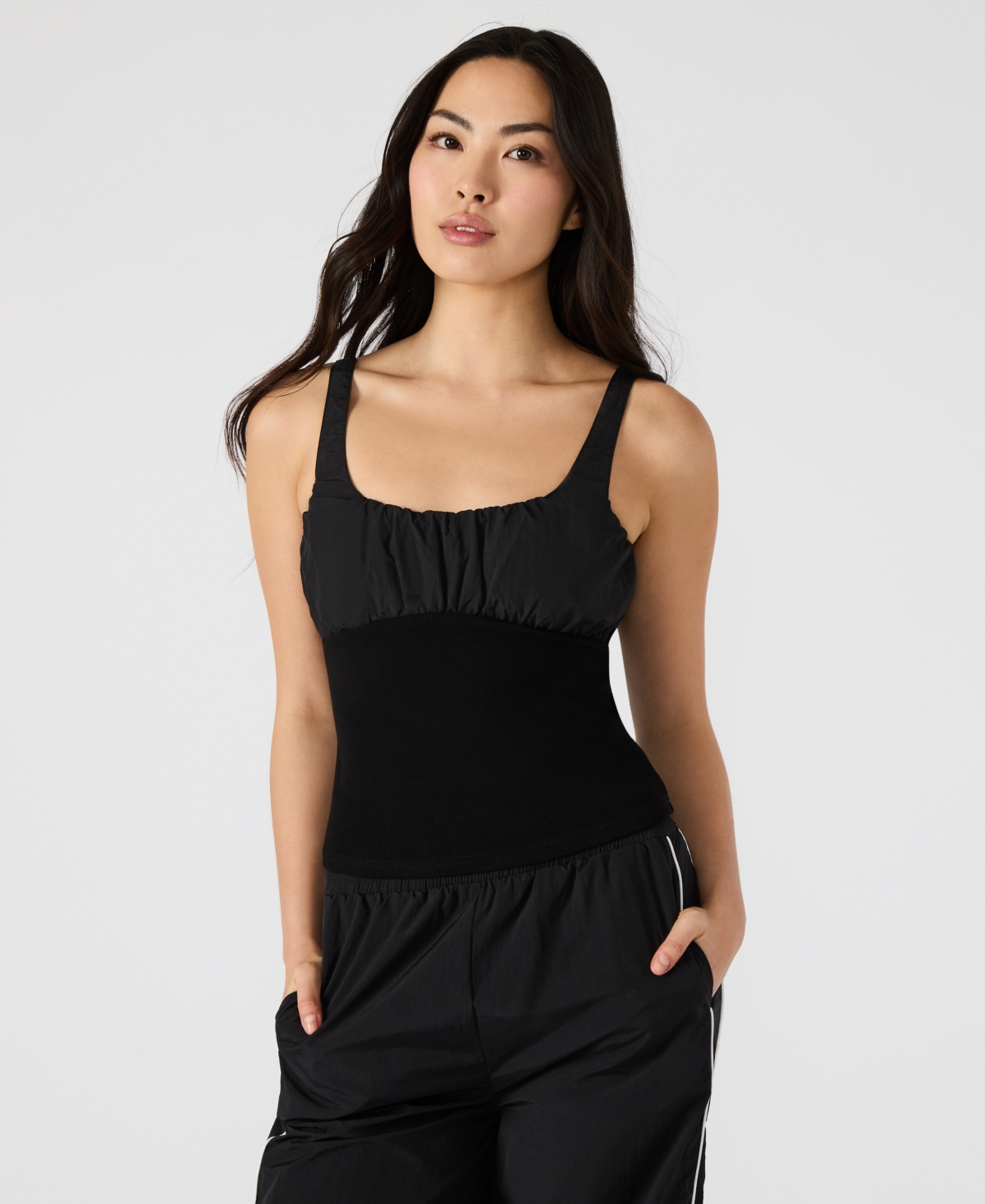 Steve Madden Luana Ruched Detail Top