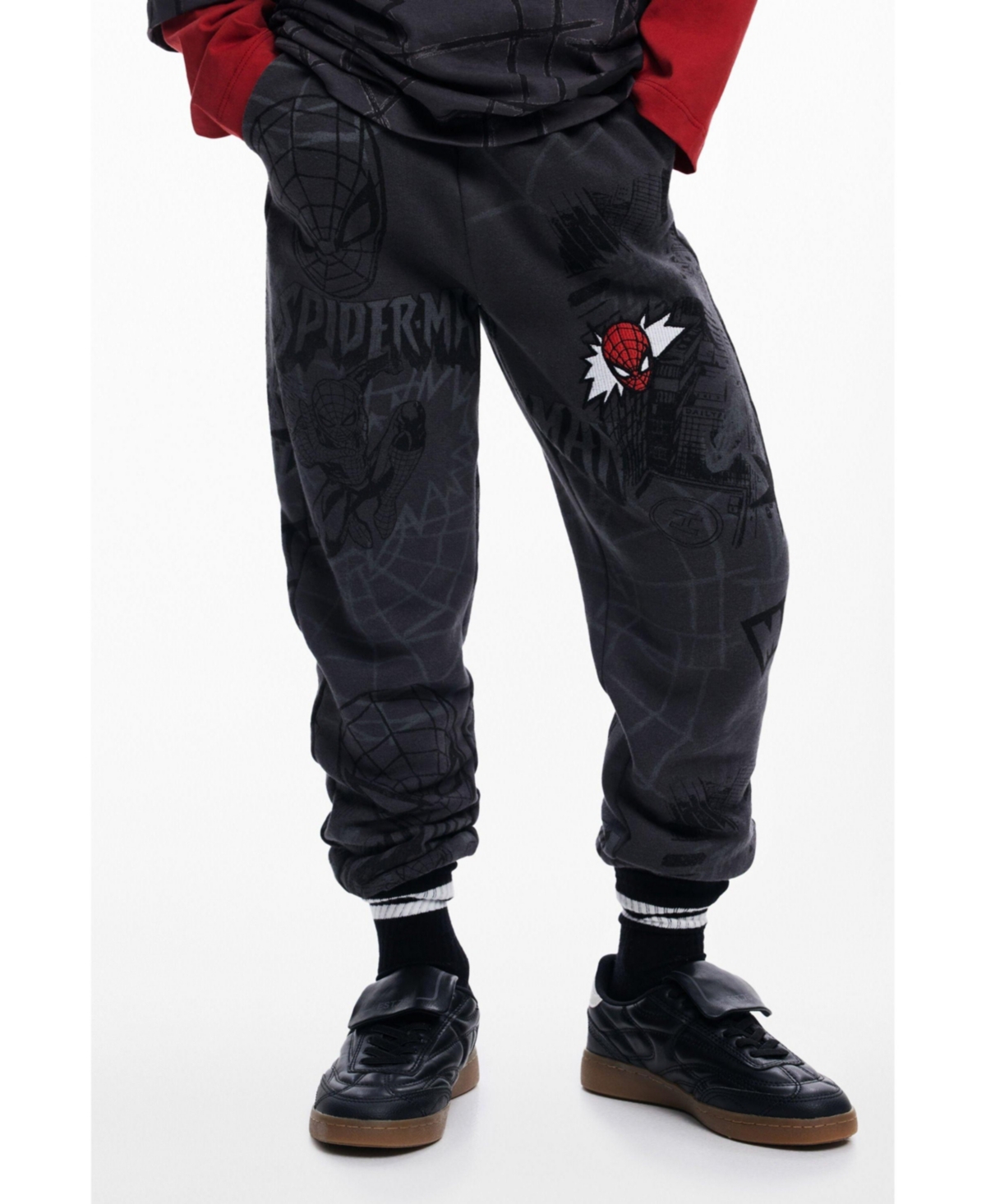 Click here for Desigual Boys Boyss Spiderman jogger pants - Dark... prices