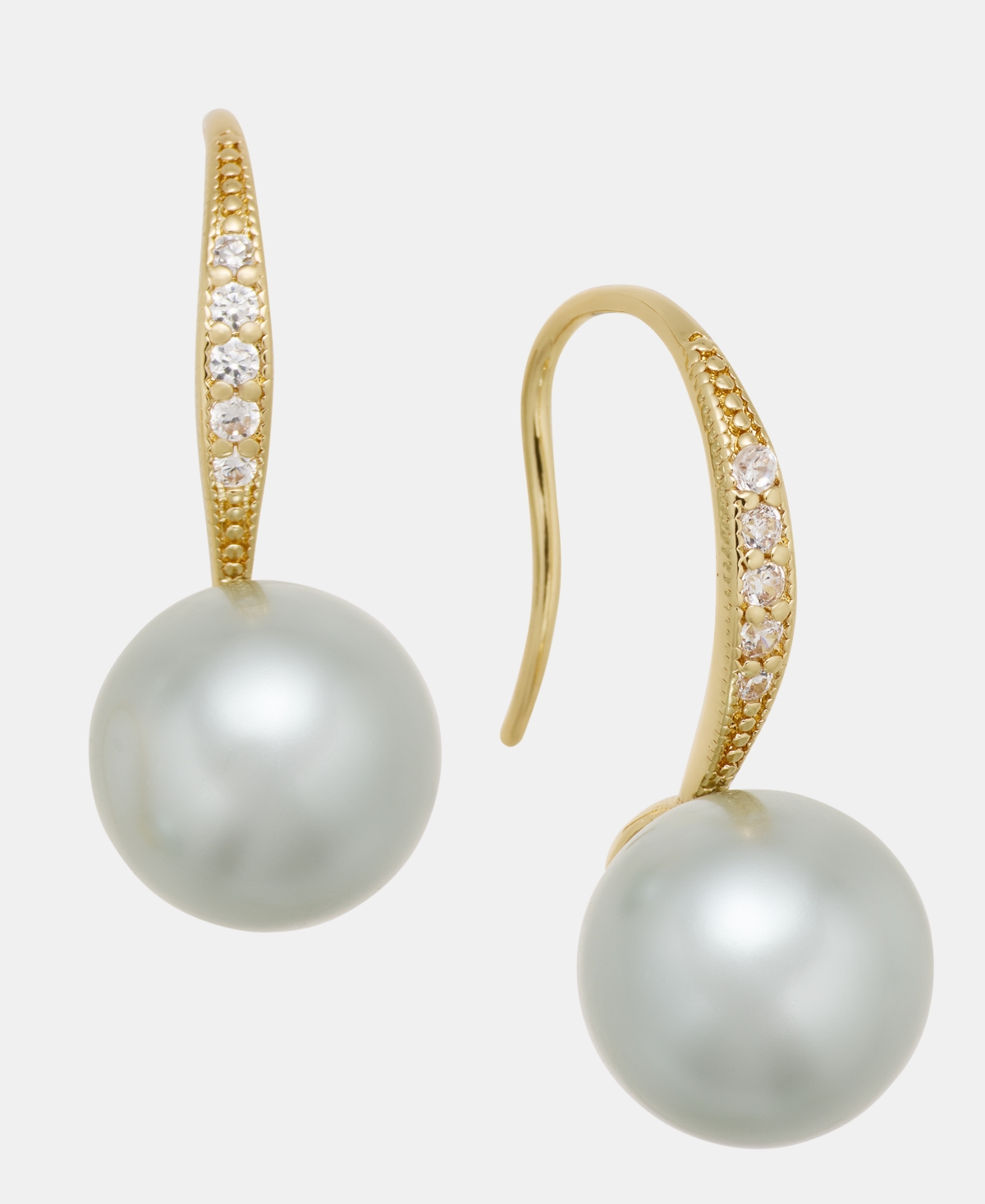 Click here for Charter Club Glass-Pearl Drop Earrings  Macys Excl... prices