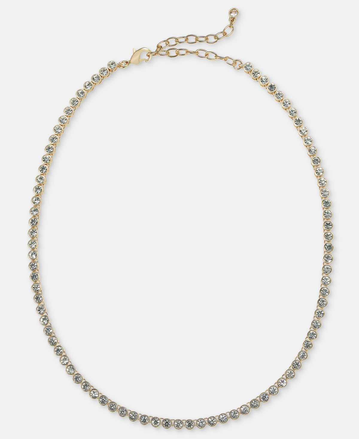 Click here for On 34th Crystal Tennis Necklace  15 + 3 extender... prices