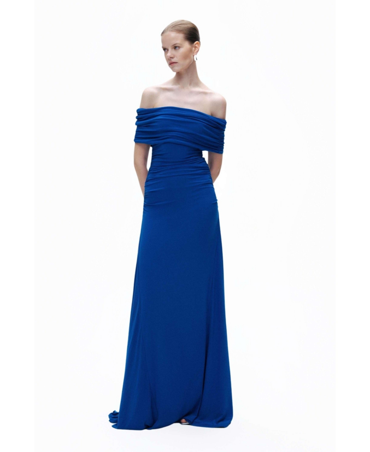 Click here for Nocturne Womens Draped Maxi Dress - Royal blue prices