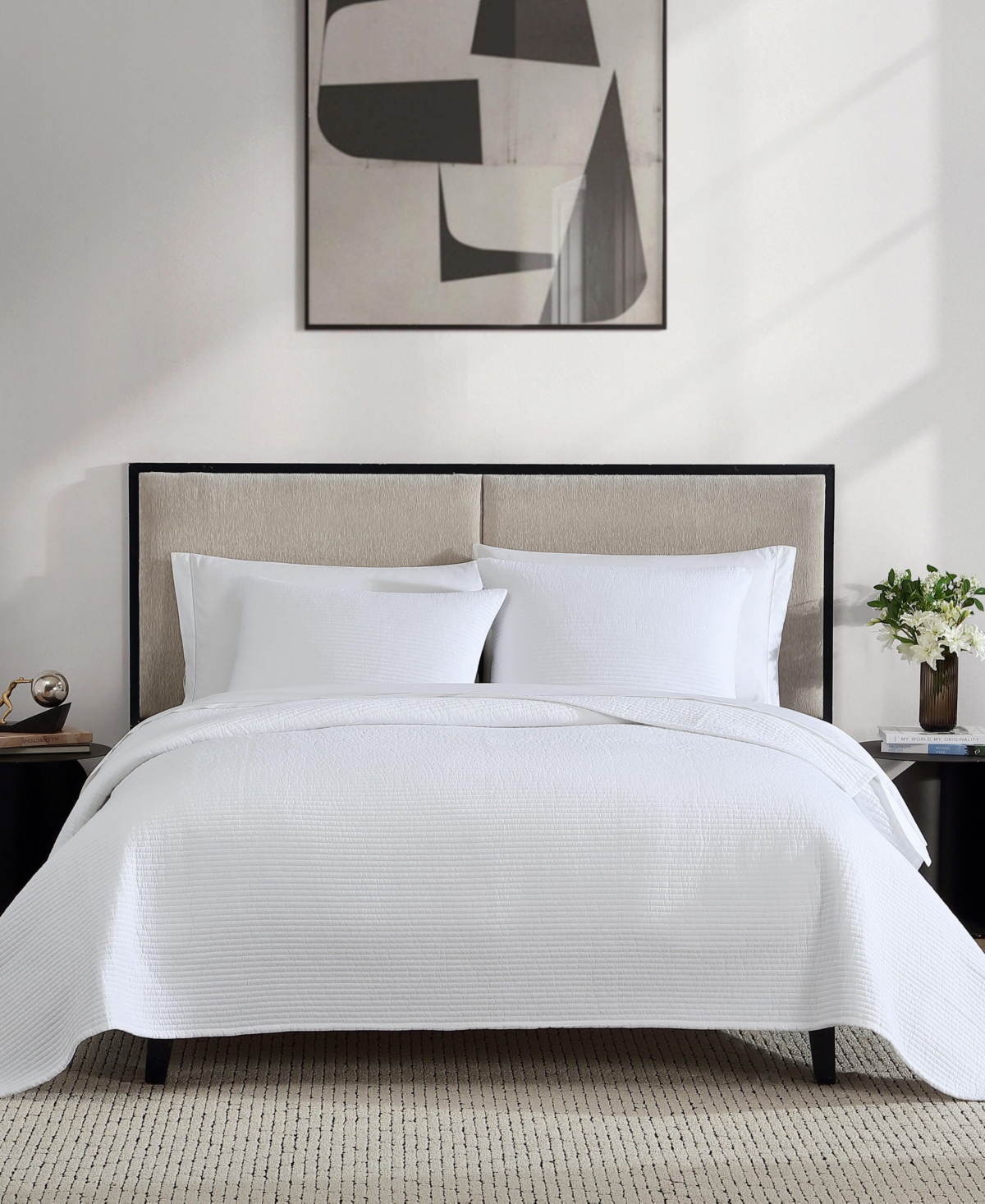 Click here for Vera Wang Cotton Voile Solid 3-Pc. Quilt Set  Quee... prices