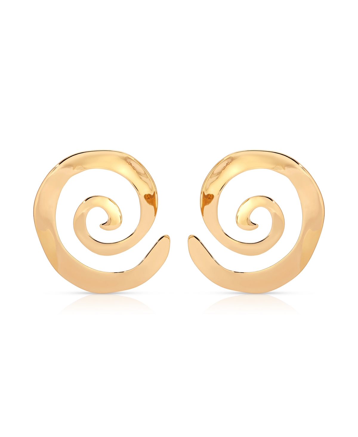 Click here for Ettika Aura Swirl Statement Earrings - Gold prices