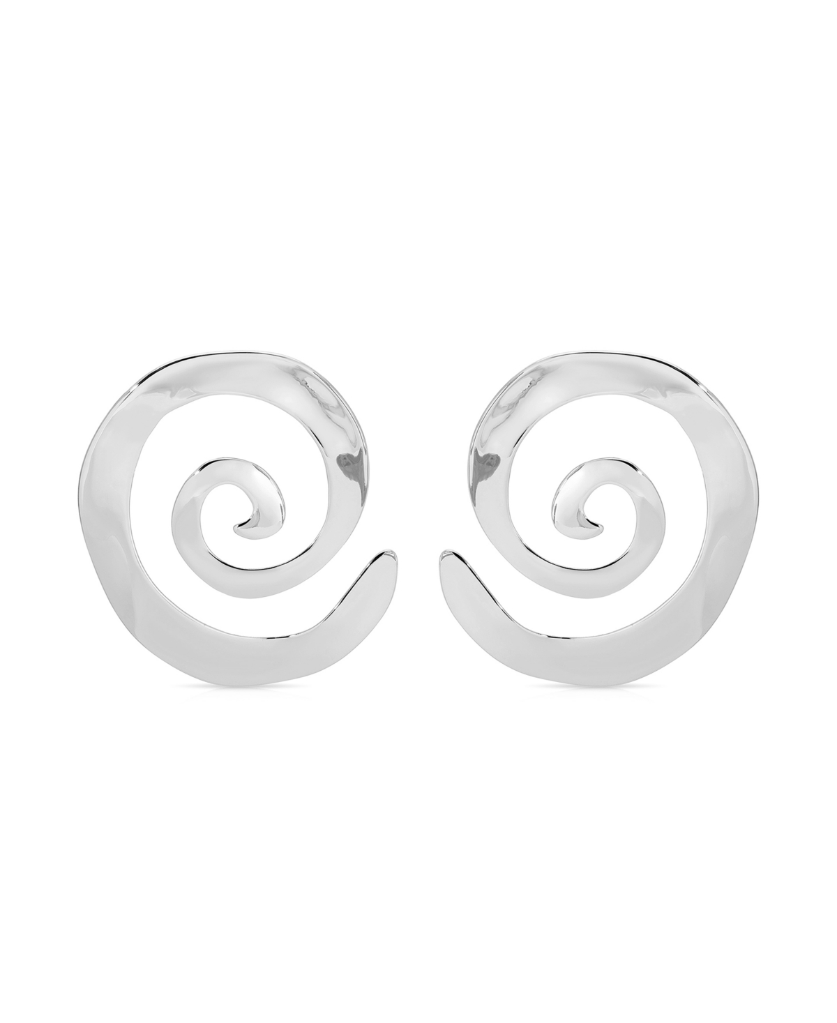 Click here for Ettika Aura Swirl Statement Earrings - Silver prices