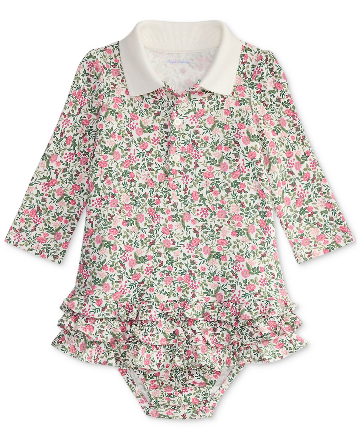 Click here for Polo Ralph Lauren Baby Girls Ruffled Floral Dress... prices