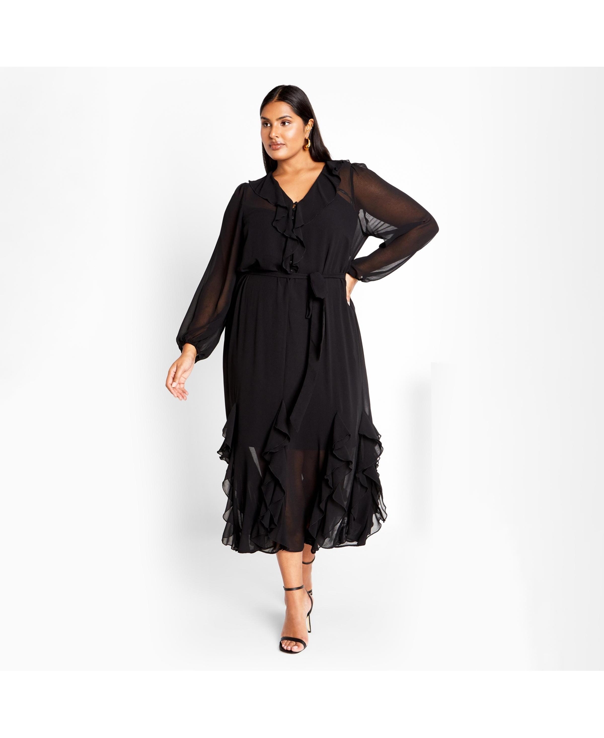 Click here for City Chic Womens Bridgette Maxi Dress - Black prices