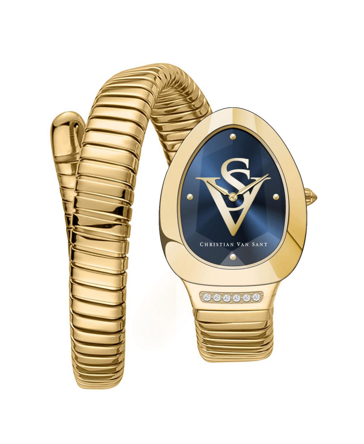 Click here for Christian Van Sant Womens Naga Blue Dial Watch - C... prices