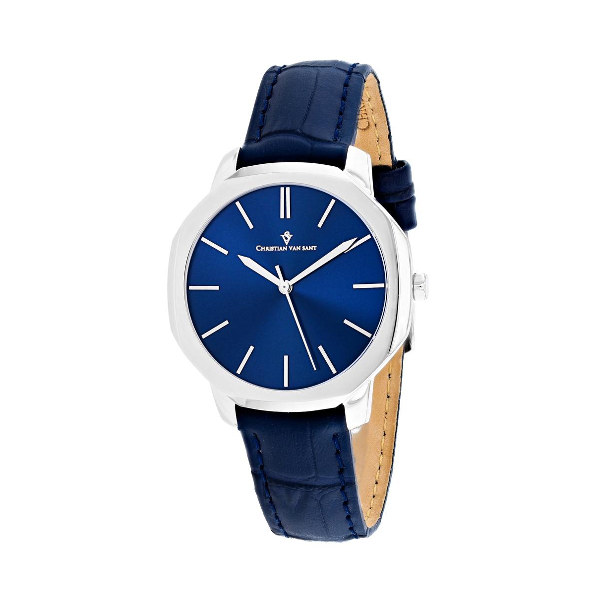 Click here for Christian Van Sant Womens Octave Slim Blue Dial Wa... prices