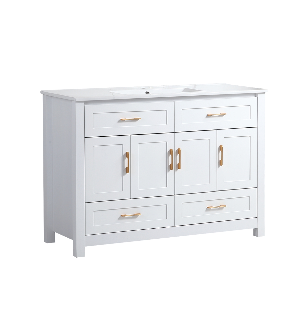 Click here for Casainc 48" White Vanity with Ceramic Sink Co... prices