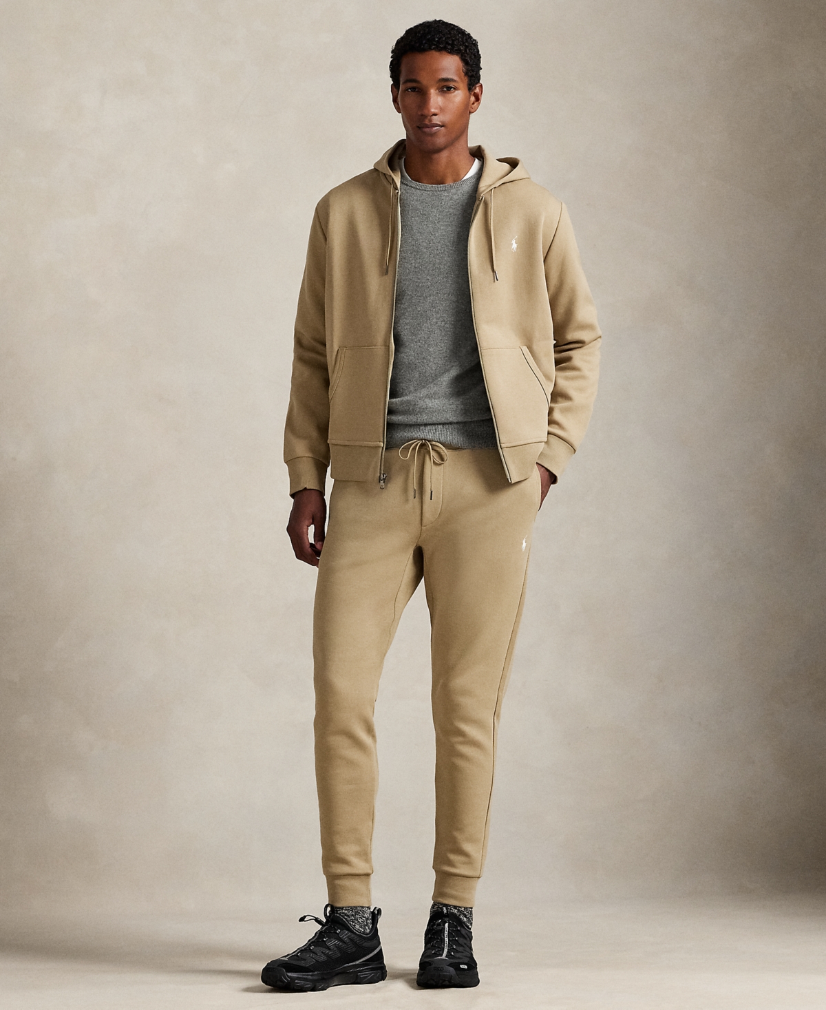 Polo Ralph Lauren Mens Double-Knit Jogger Pants - Surrey Tan