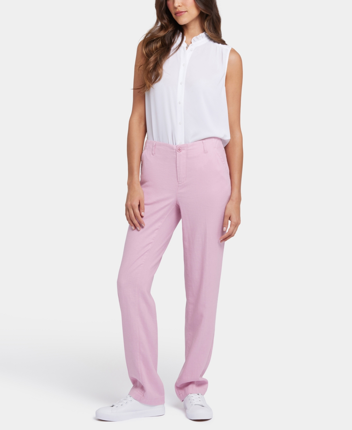 Click here for Nydj Womens Marilyn Straight Pants - Pink Nectar prices