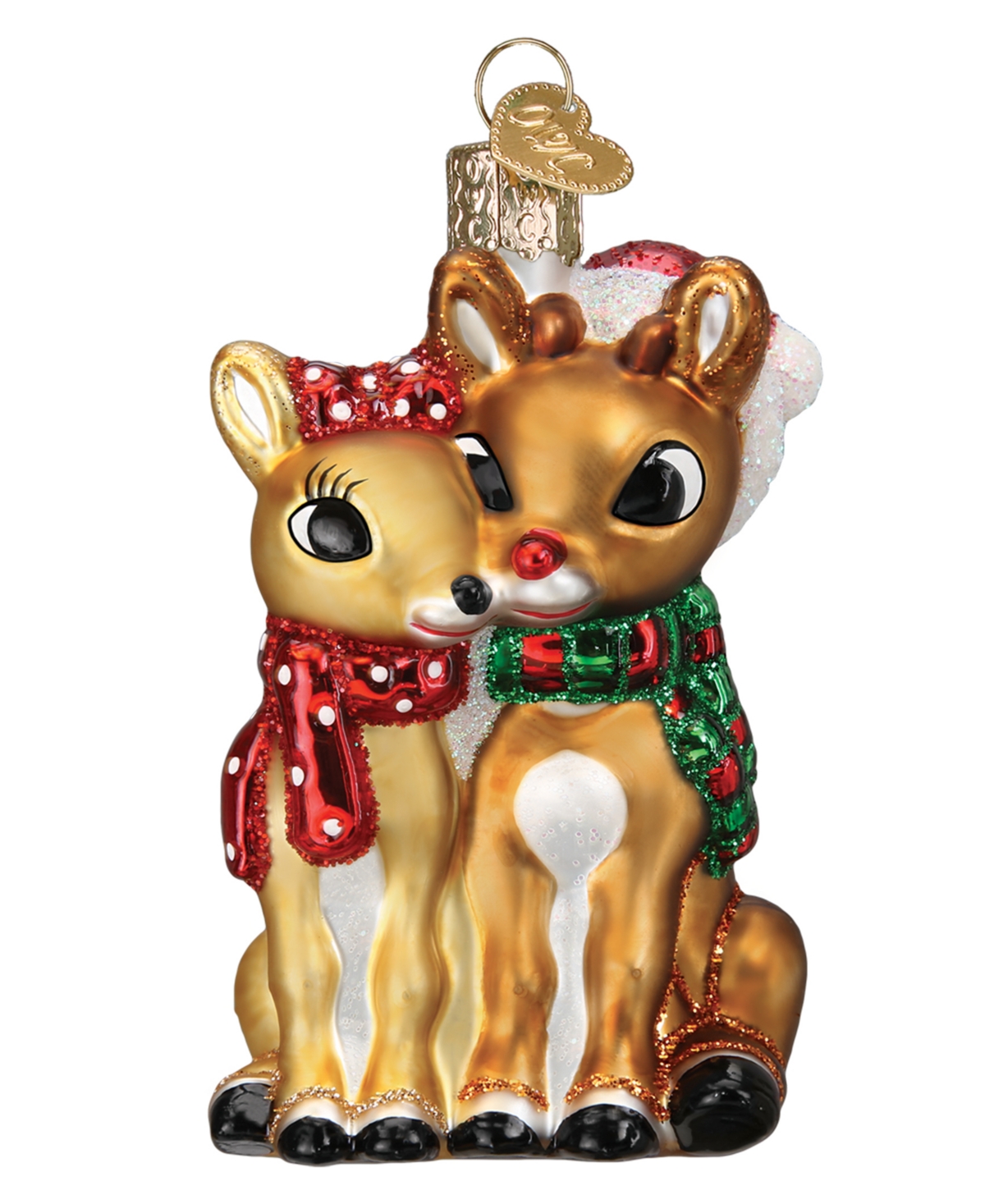 Click here for Old World Christmas 3.5 Rudolph and Clarice Orname... prices