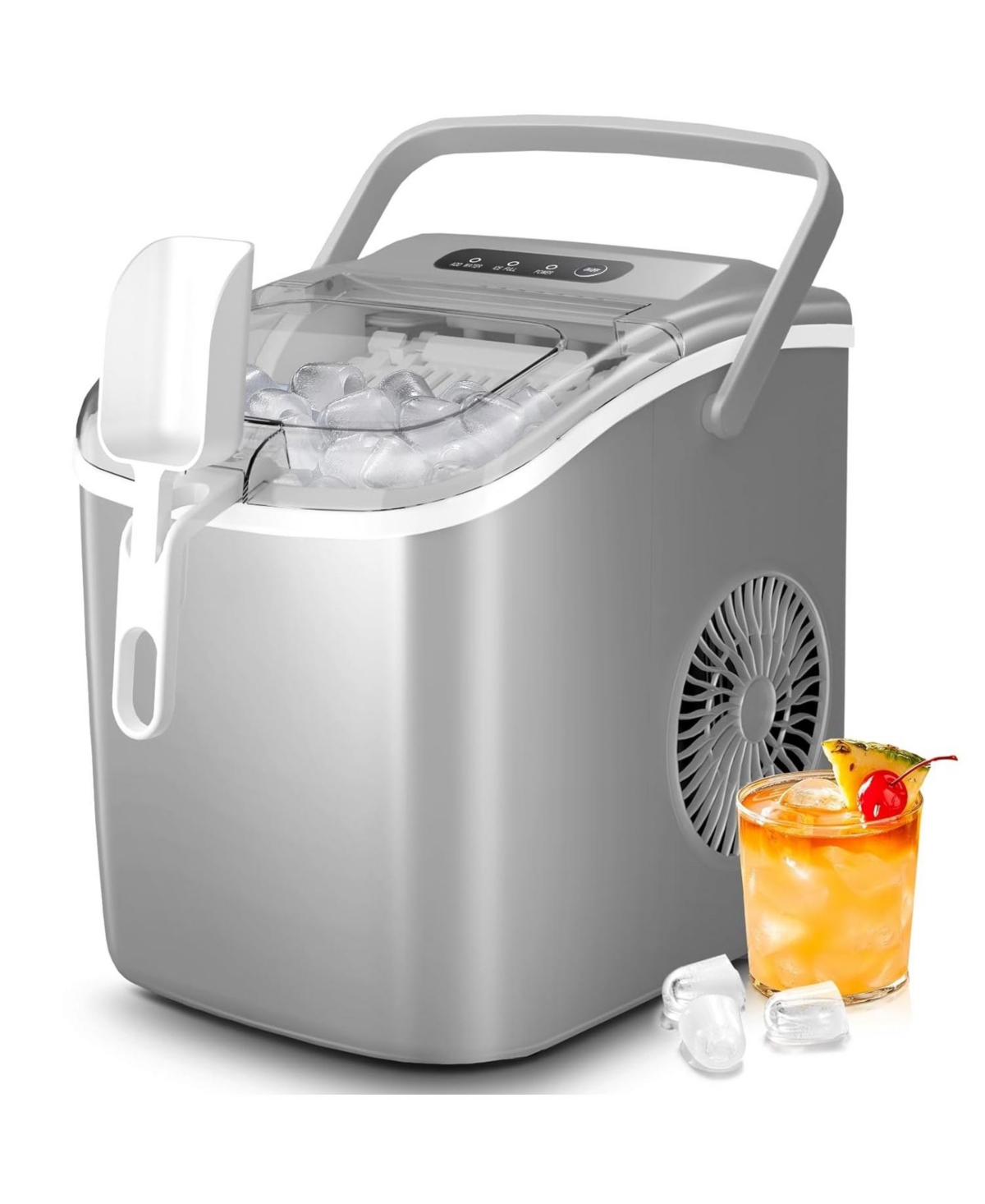 Click here for Cowsar Countertop Ice Maker Machine with Handle 26... prices