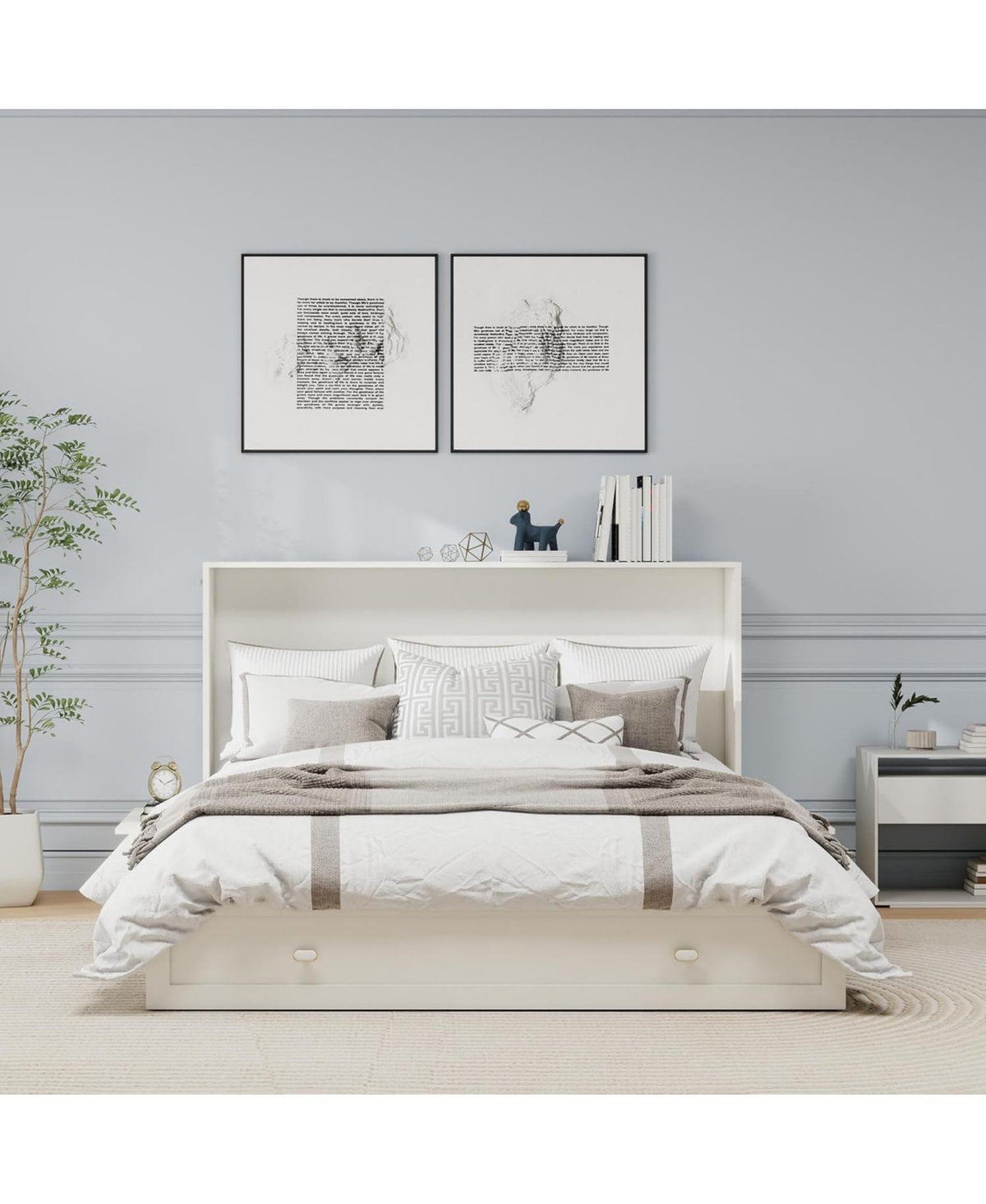 Click here for livelylodge Queen Murphy Bed Cabinet with Storage... prices