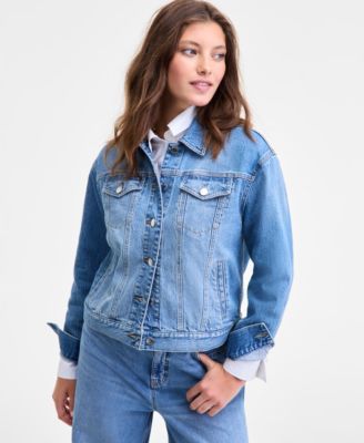 Click here for On 34th Womens Modern Denim Trucker Jacket Xxs 3x... prices