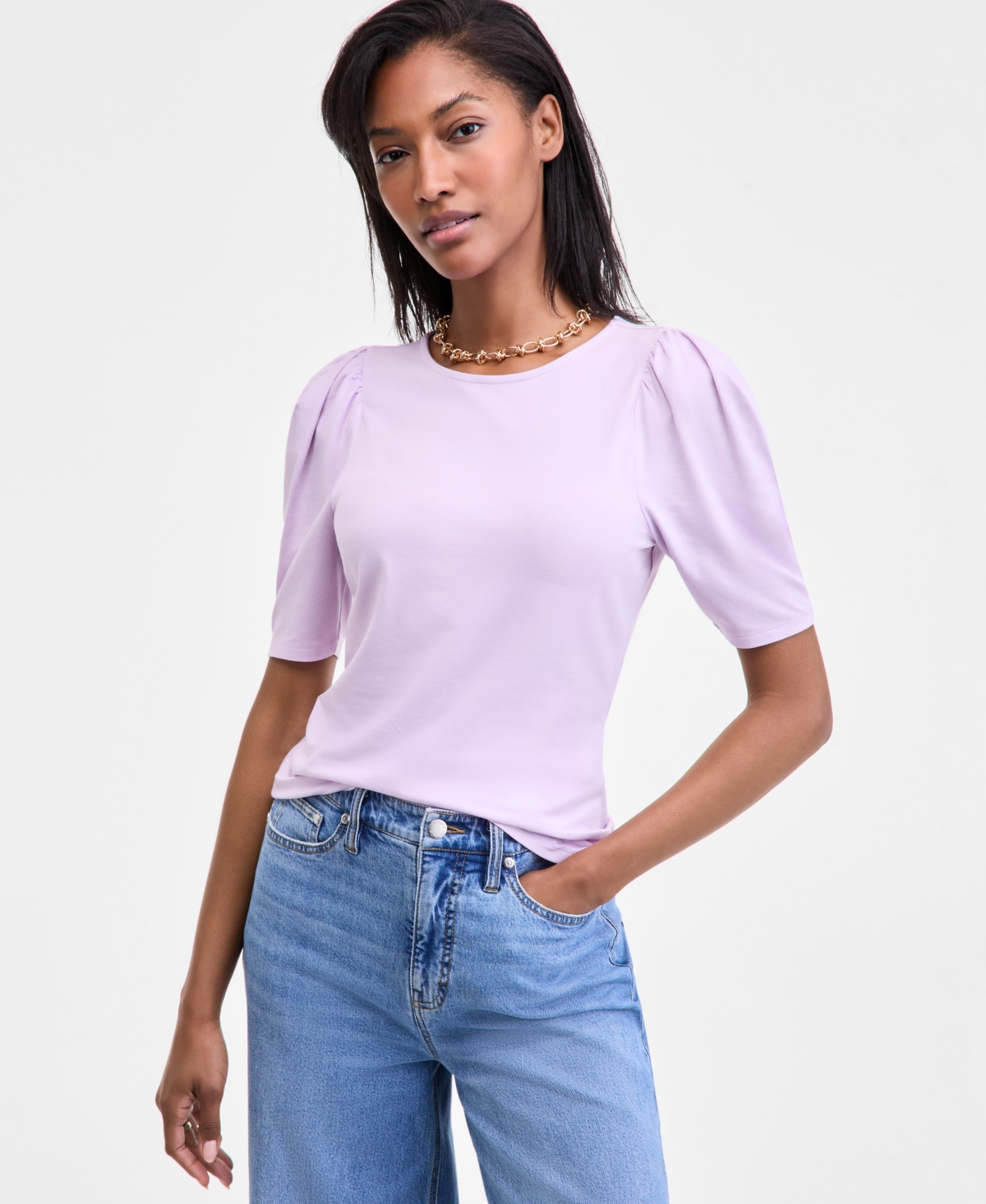 Click here for On 34th Womens Puff-Shoulder T-Shirt  Macys Exclus... prices