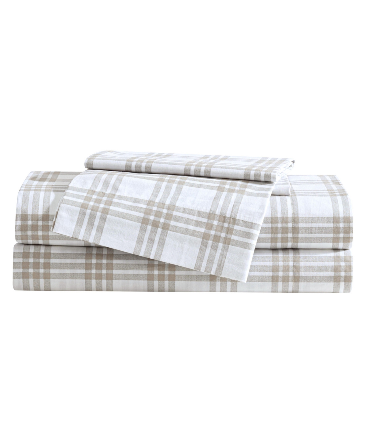 Eddie Bauer Printed 100 Cotton Percale 3-Pc. Sheet Set  Twin - Brown