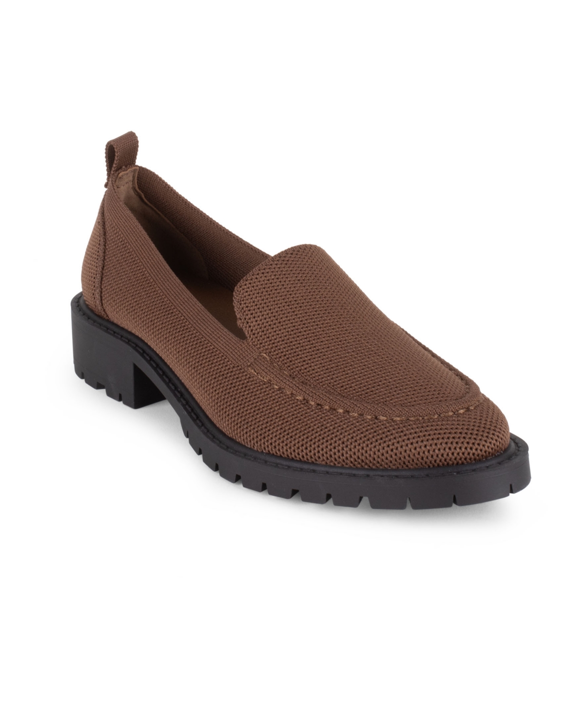 Click here for Tahari Womens Siena Knit Slip-On Loafers - Dark Br... prices
