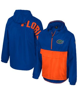 Colosseum Men's Royal Florida Gators Reloaded Anorak Half-Zip Jacket ...