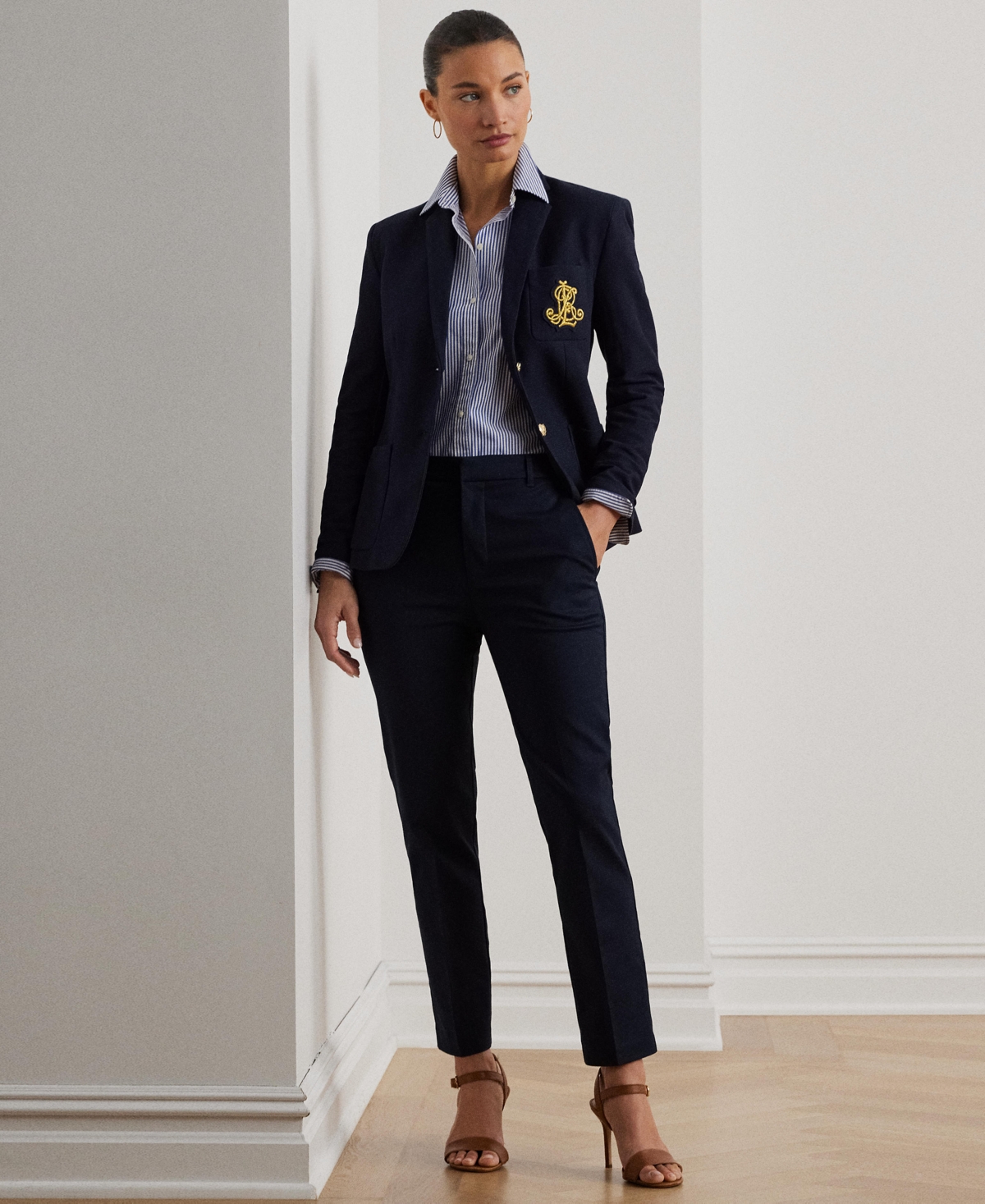 Click here for Lauren Ralph Lauren Double-Faced Stretch Cotton Pa... prices