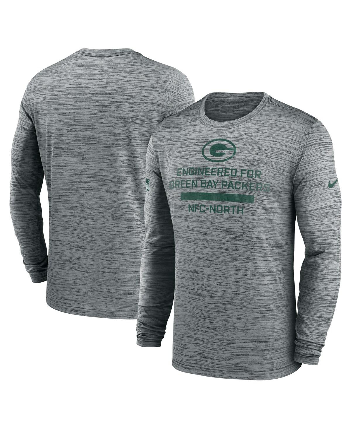 Click here for Nike Mens Gray Green Bay Packers Sideline Velocity... prices