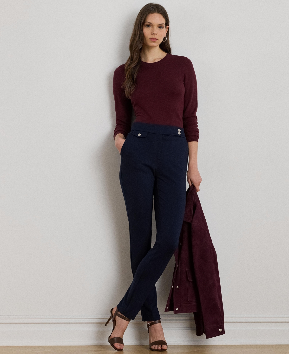 Click here for Lauren Ralph Lauren Womens Ponte Ankle Pant - Laur... prices