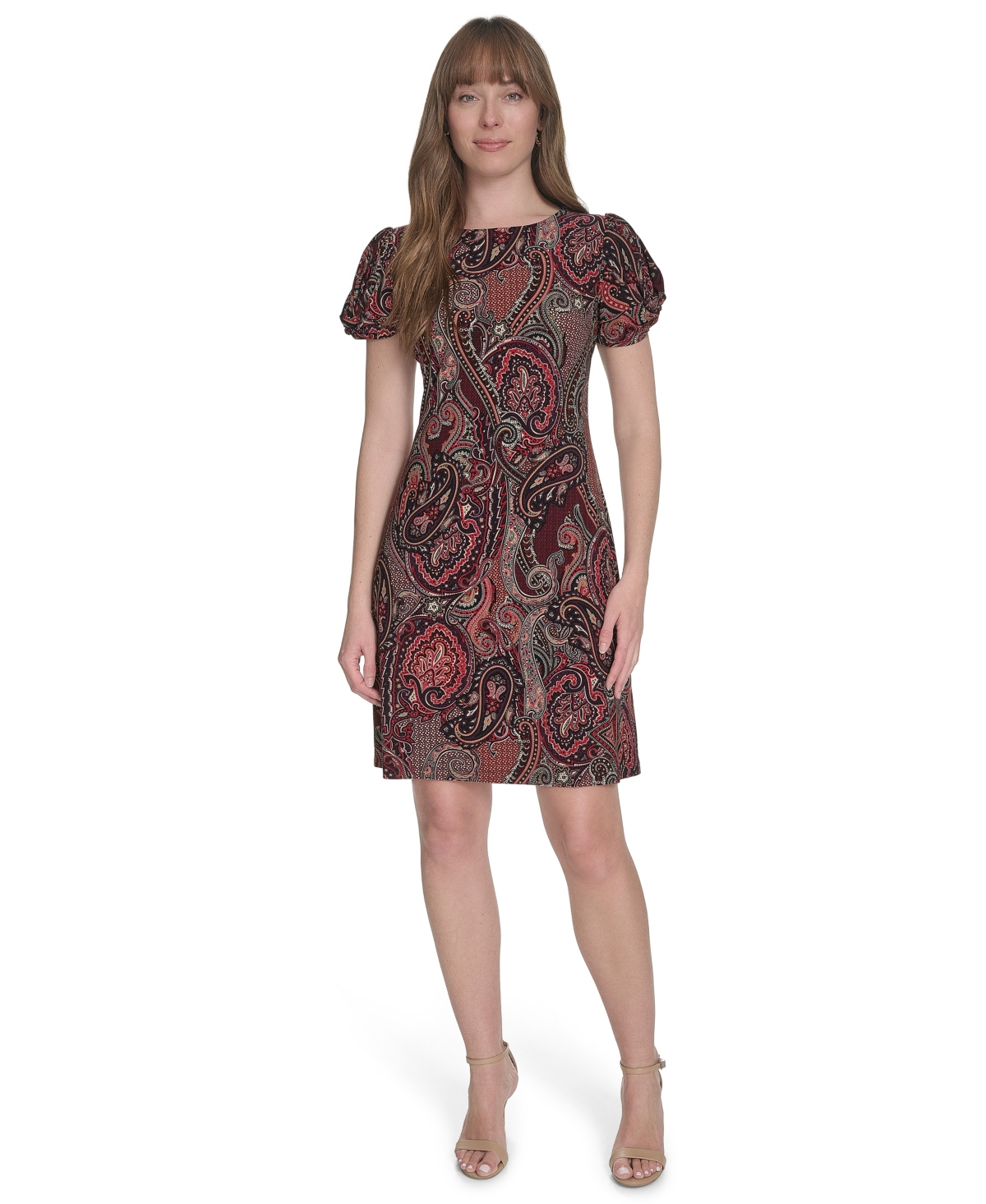 Click here for Tommy Hilfiger Womens Jersey Paisley-Print Shift D... prices