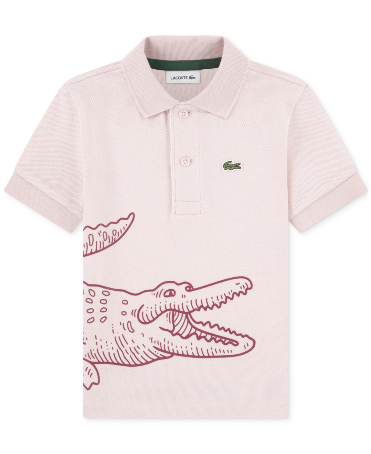 Click here for Lacoste Big Boys Cotton Petite Pique Icon Polo Shi... prices