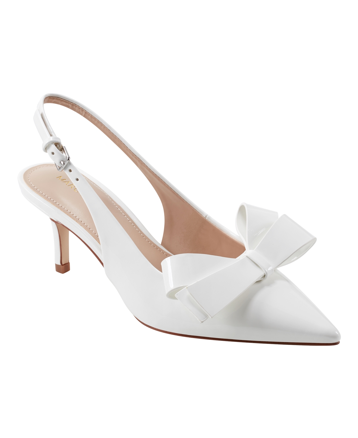 Click here for Marc Fisher Womens Allon Bow Slingback Pumps - Whi... prices