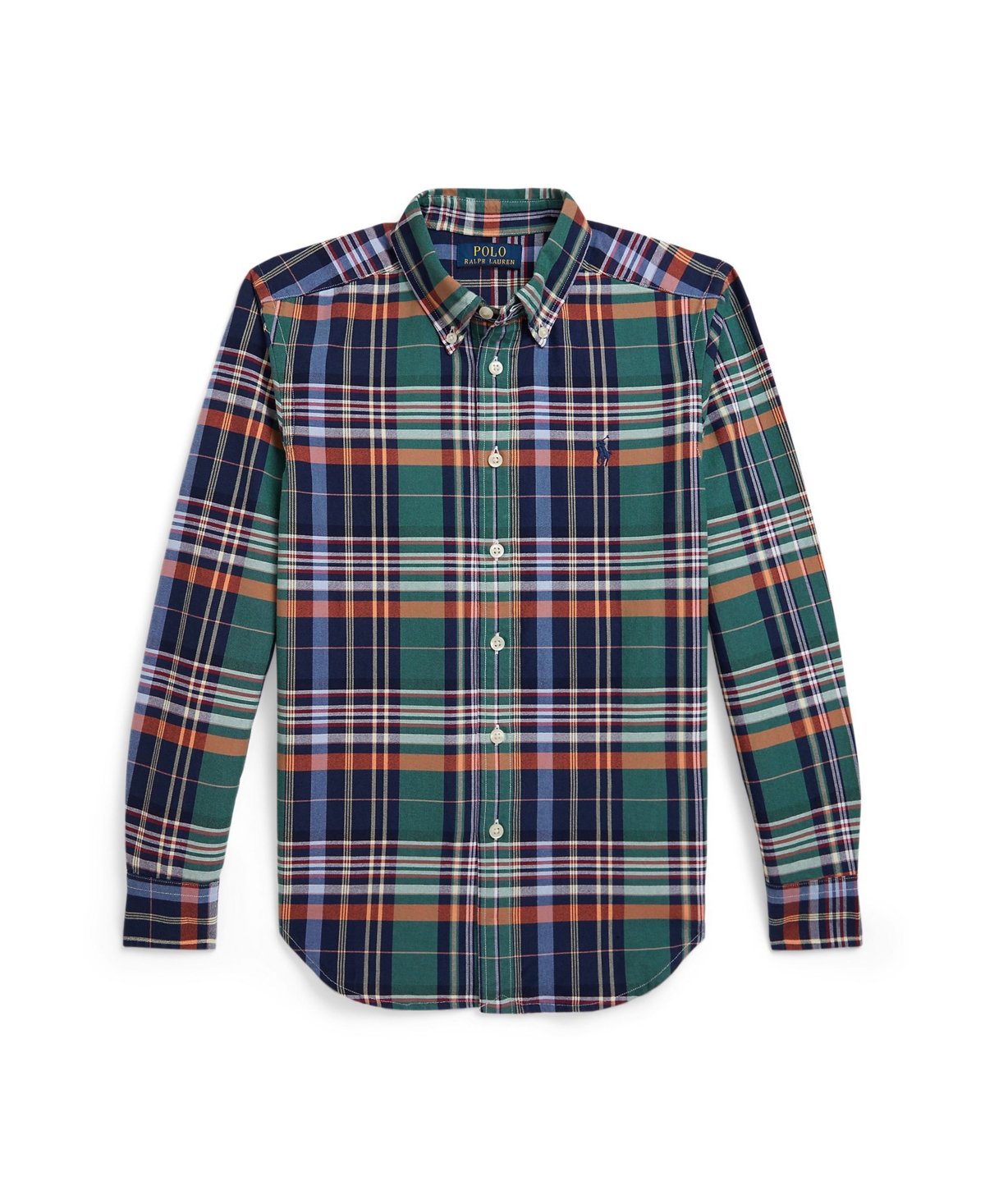 Click here for Polo Ralph Lauren Big Boys Plaid Cotton Oxford Shi... prices