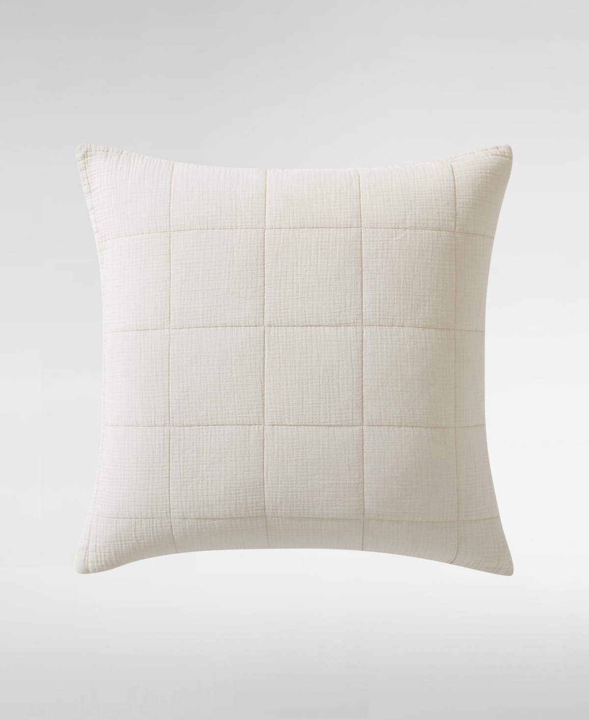 Calvin Klein Cotton Gauze Solid Decorative Pillow Cover  22 x 22 - Light Beige